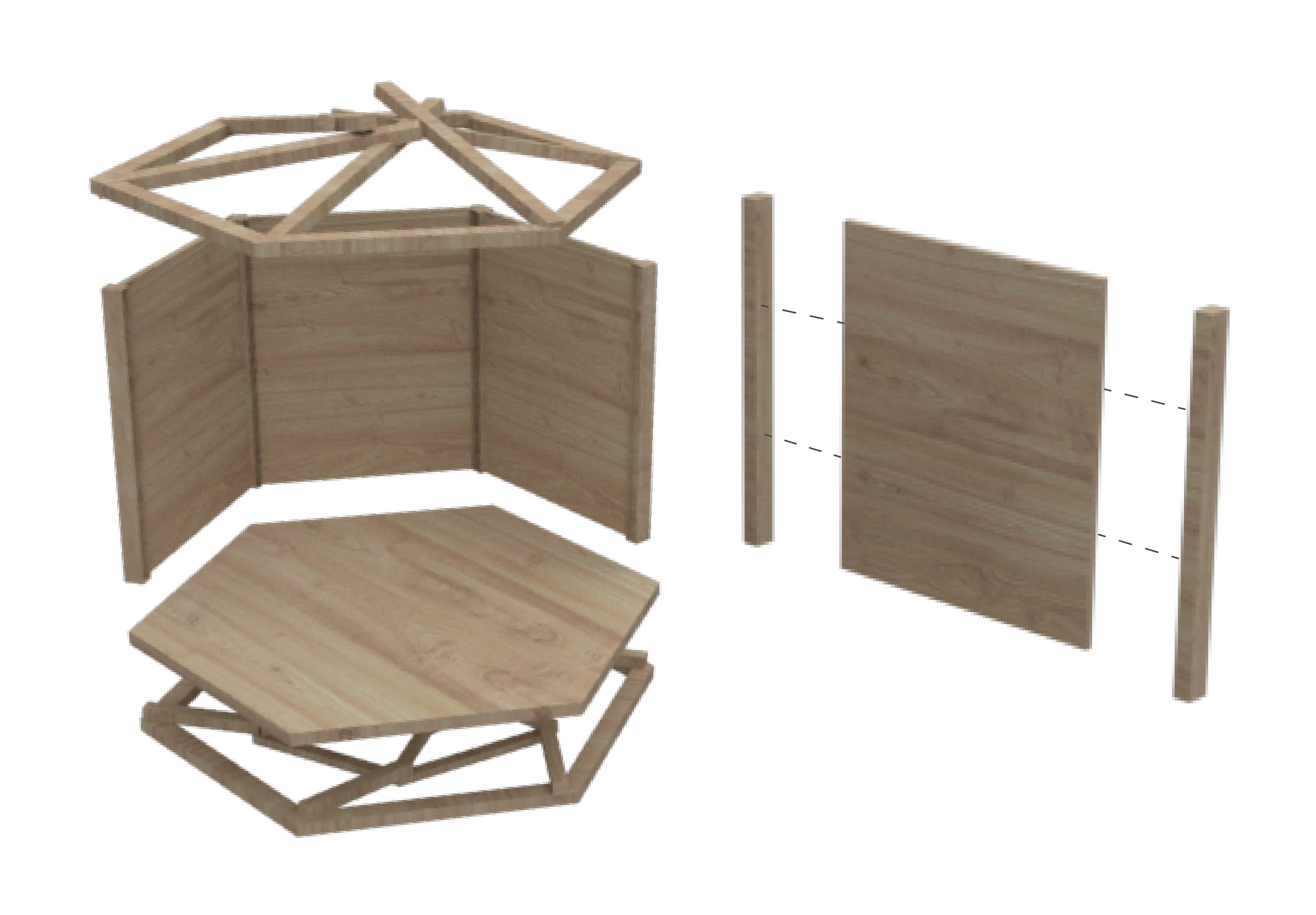 Hexagonal Community – Timber Tectonics in the Digital Age