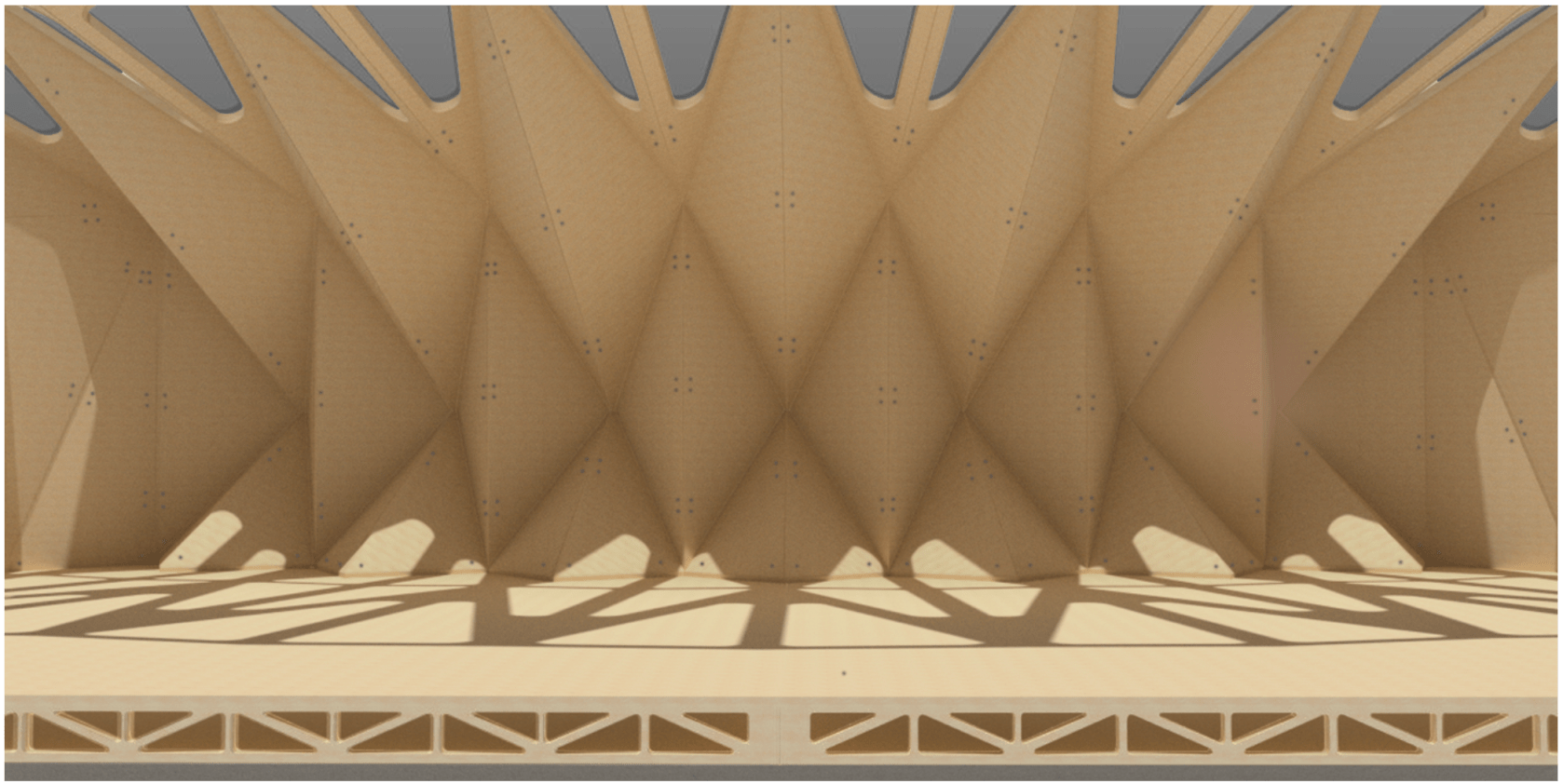 HARVEST HALL – A Portable Folded-Plate Pavilion for Perfomances ...