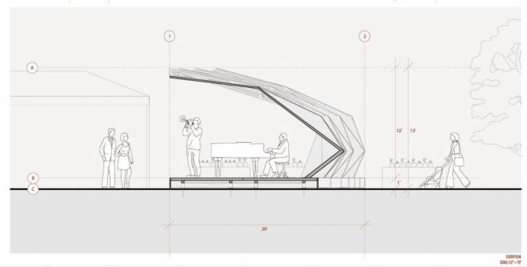 HARVEST HALL – A Portable Folded-Plate Pavilion for Perfomances ...